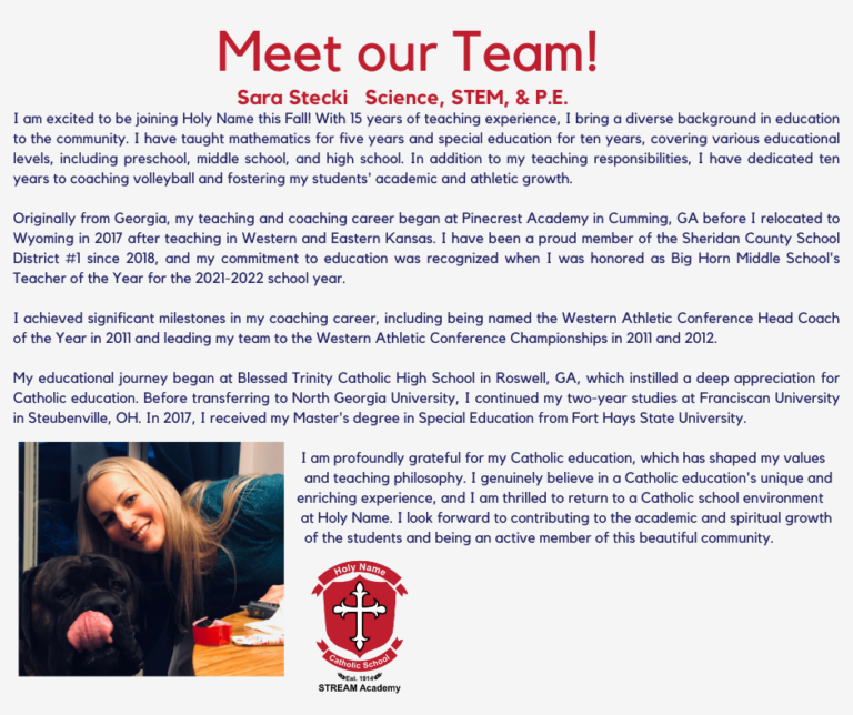 Staff – Holy Name Catholic School